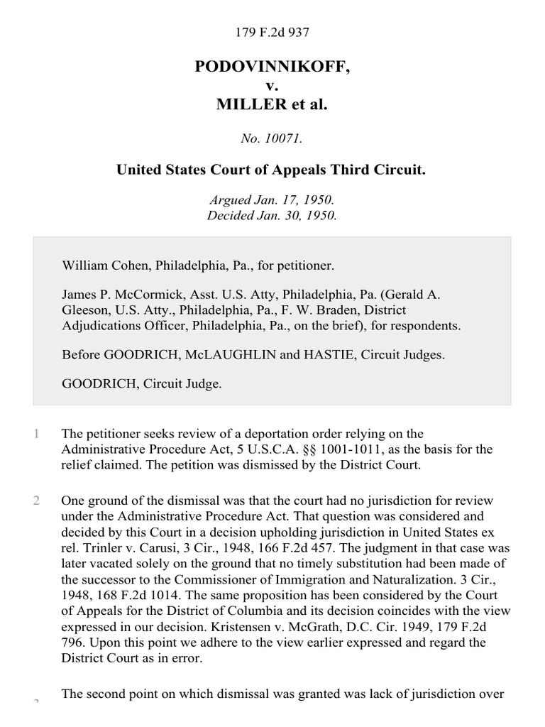 Deportation Order Review Case Summary | PDF | Precedent | Lawsuit