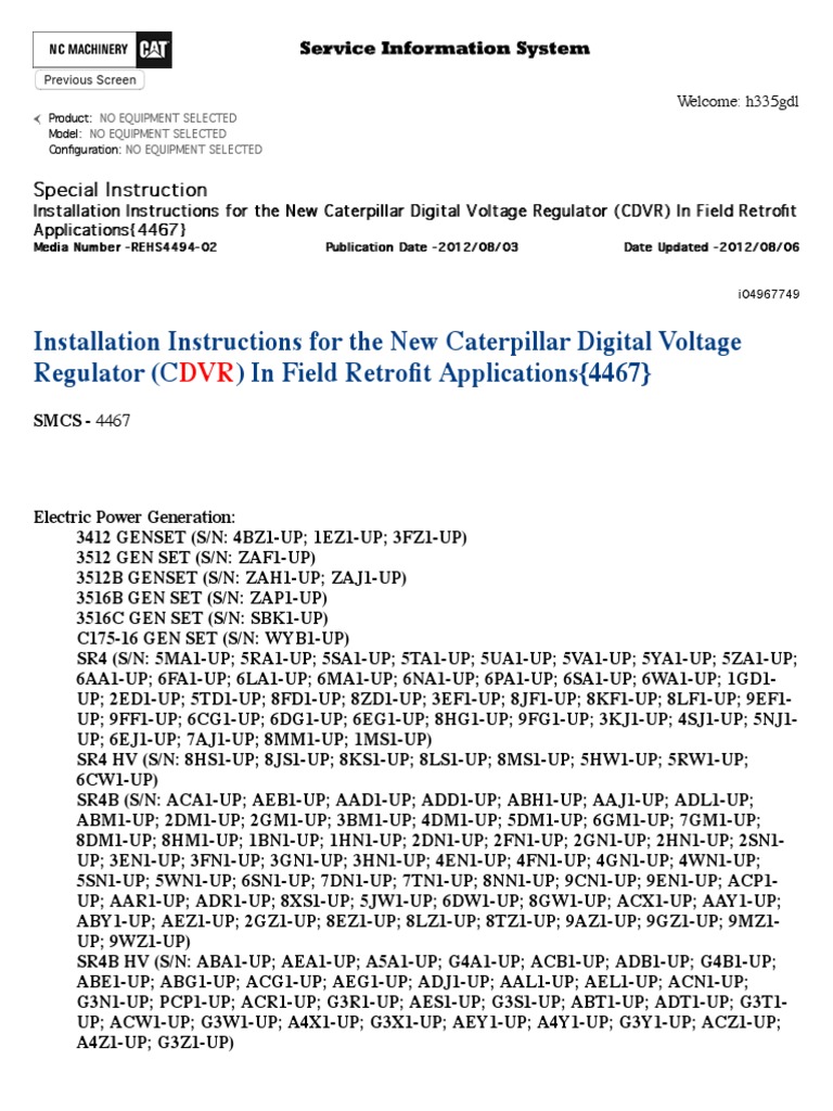 REHS4494 - Installation Instructions For The New Caterpillar Digital ...