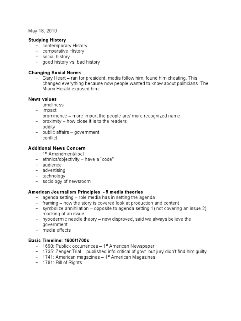 History of American Journalism | PDF | Journalism | News