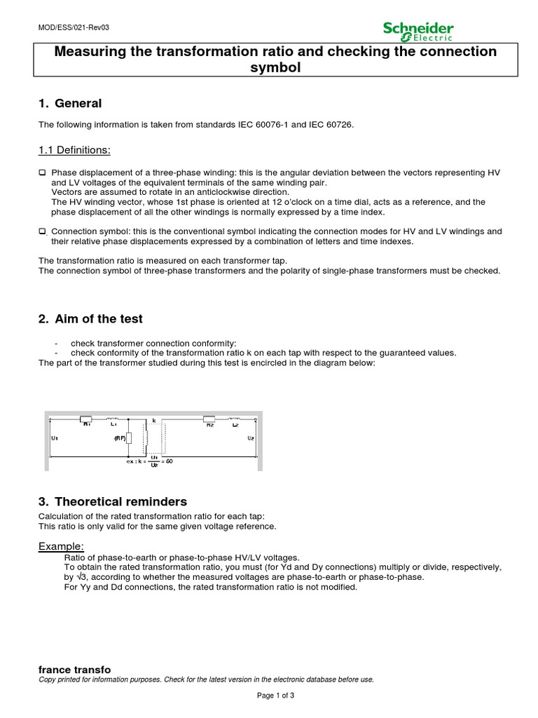 Routine Tests For Oil Immersed Transformers | Download Free PDF ...
