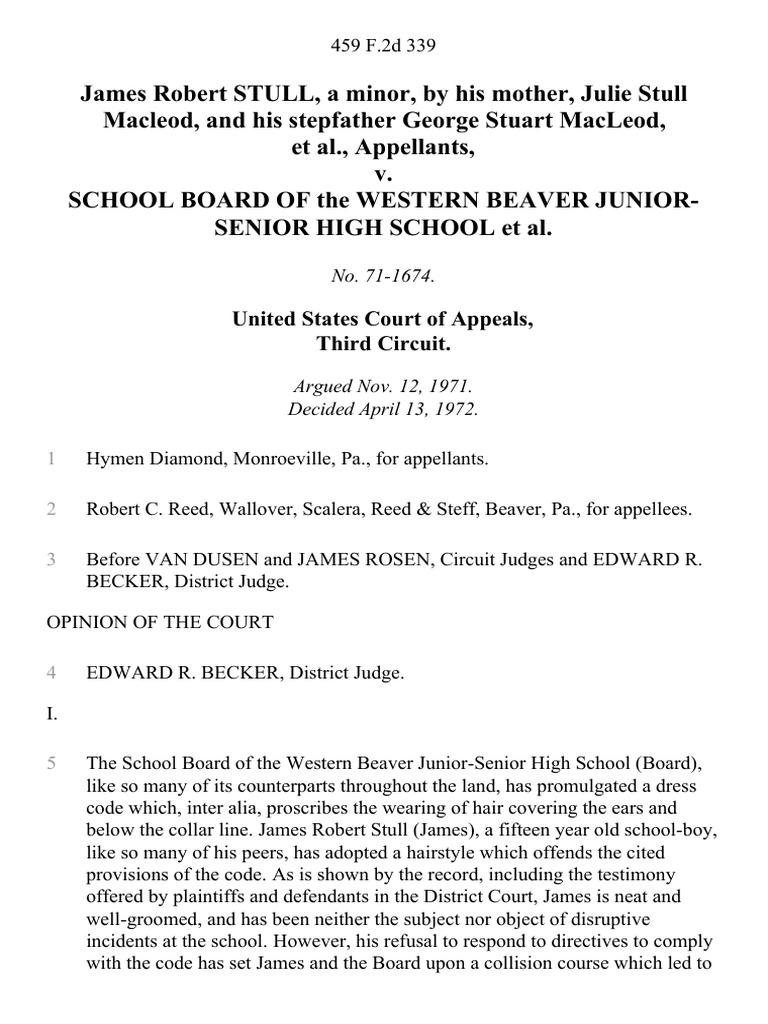 James Robert Stull, A Minor, by His Mother, Julie Stull MacLeod and His ...