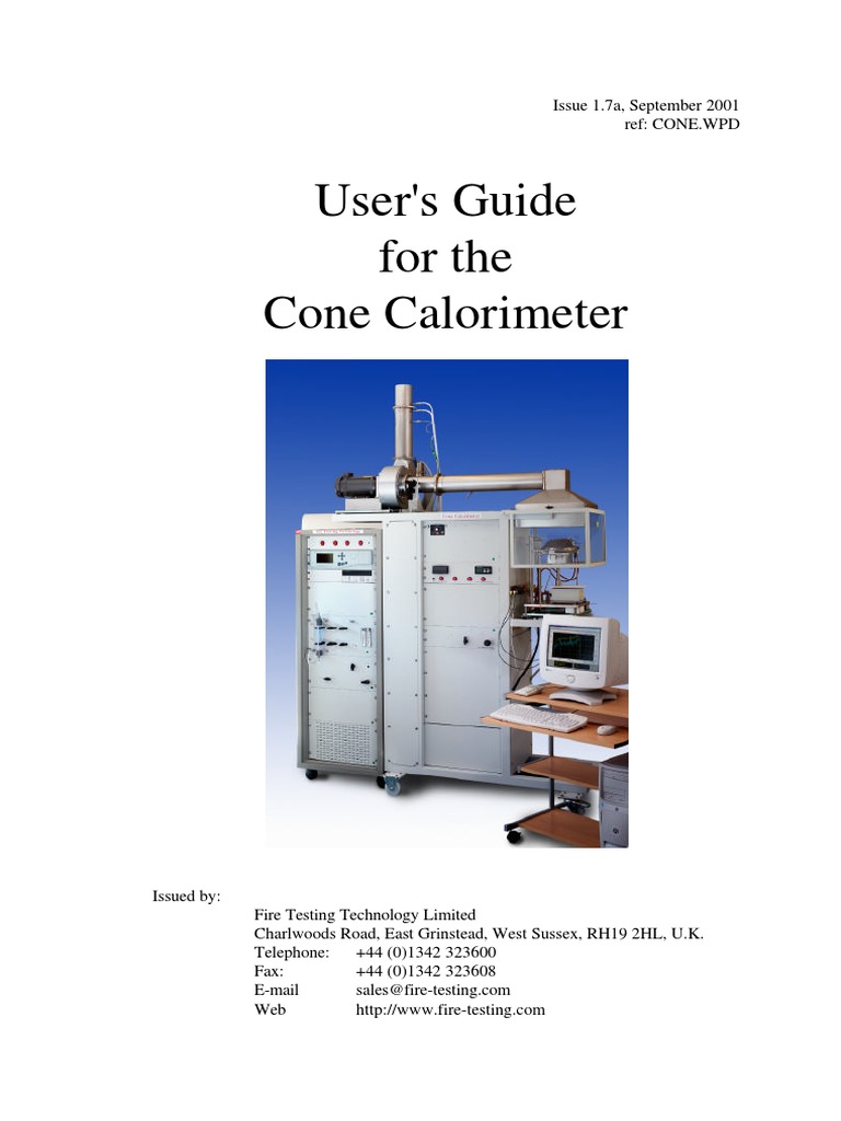Cone Calorimeter | Calibration | Combustion | Free 30-day Trial | Scribd