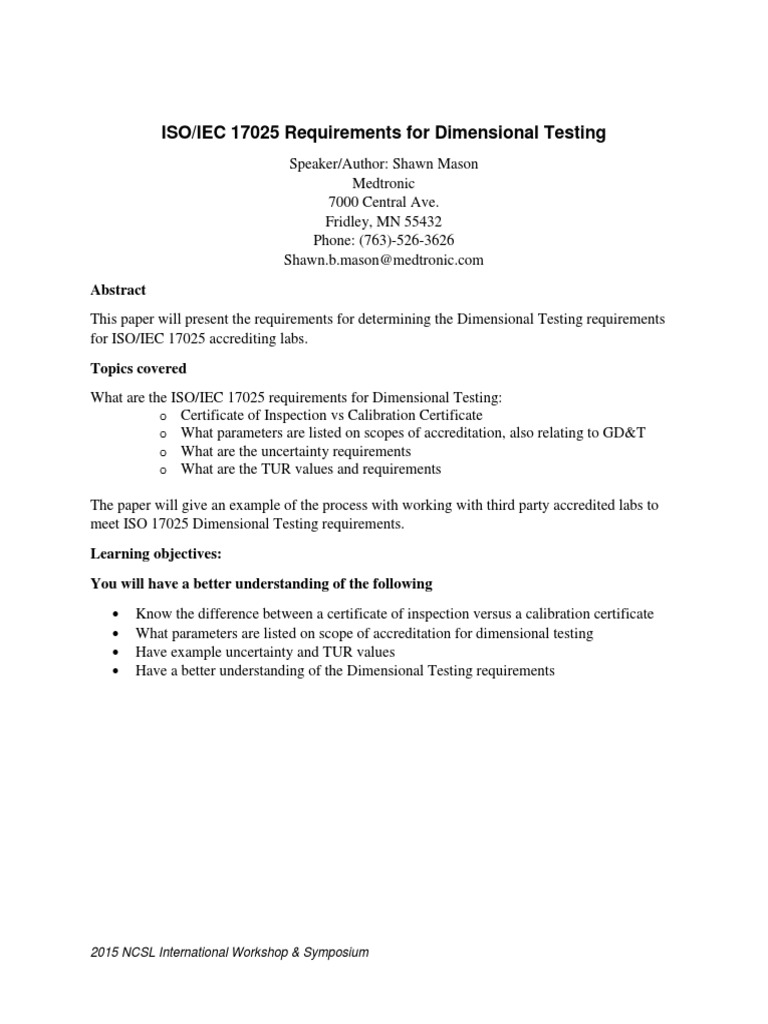 Guideline For 17025 Testing Lab PDF | PDF | Calibration | Metrology