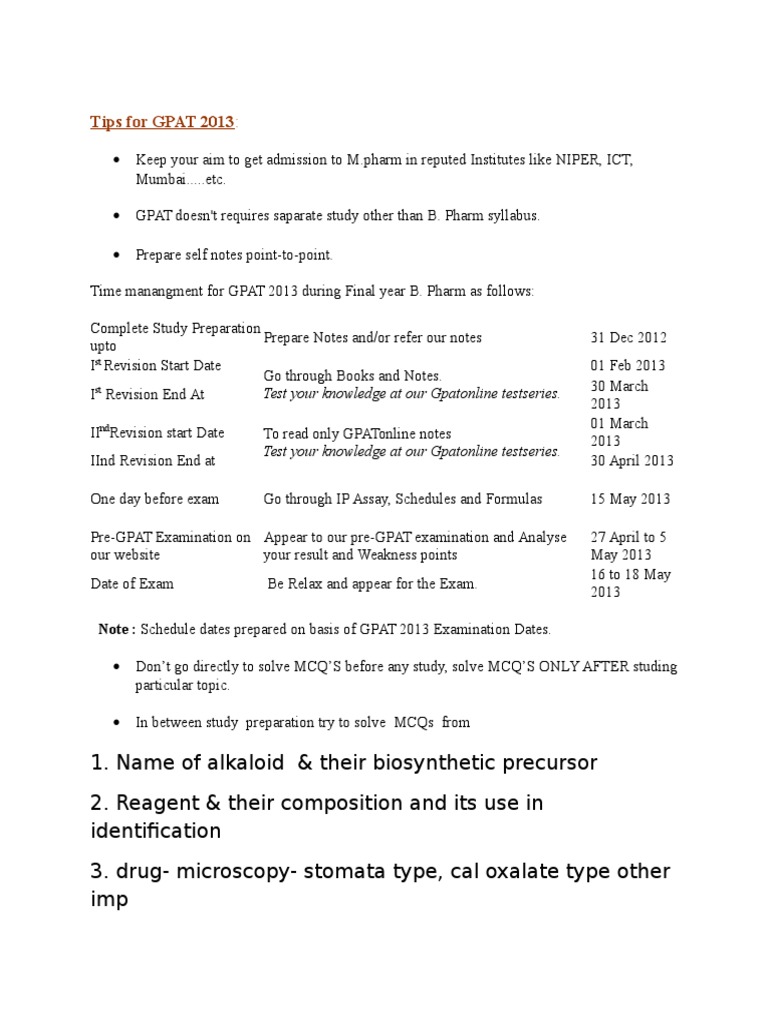 Gpat Study Material | PDF | Alkaloid | Chemical Compounds