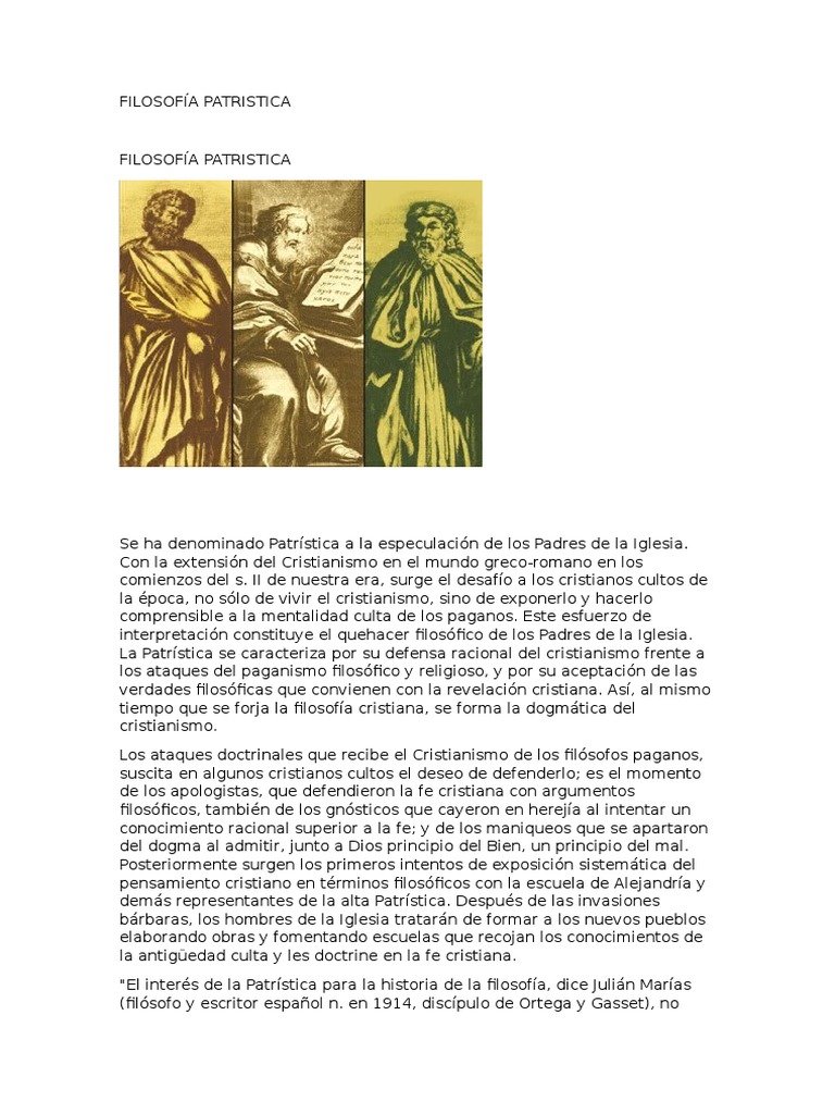 Filosofía Patristica | PDF | Tomás de Aquino | Verdad