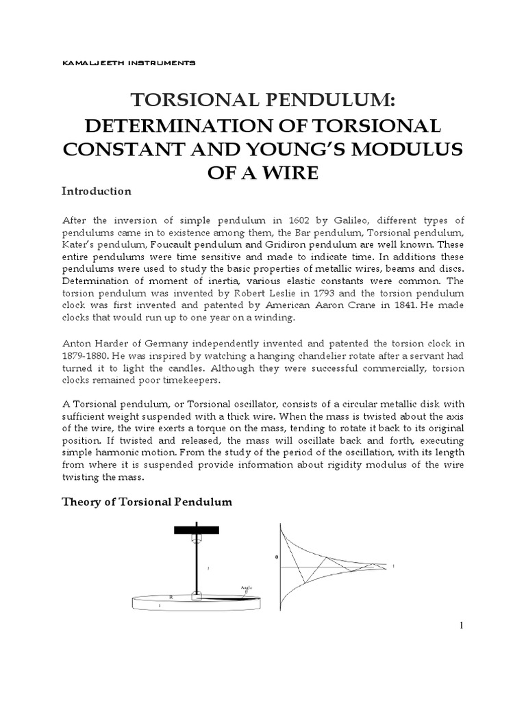 Torsional Pendulum