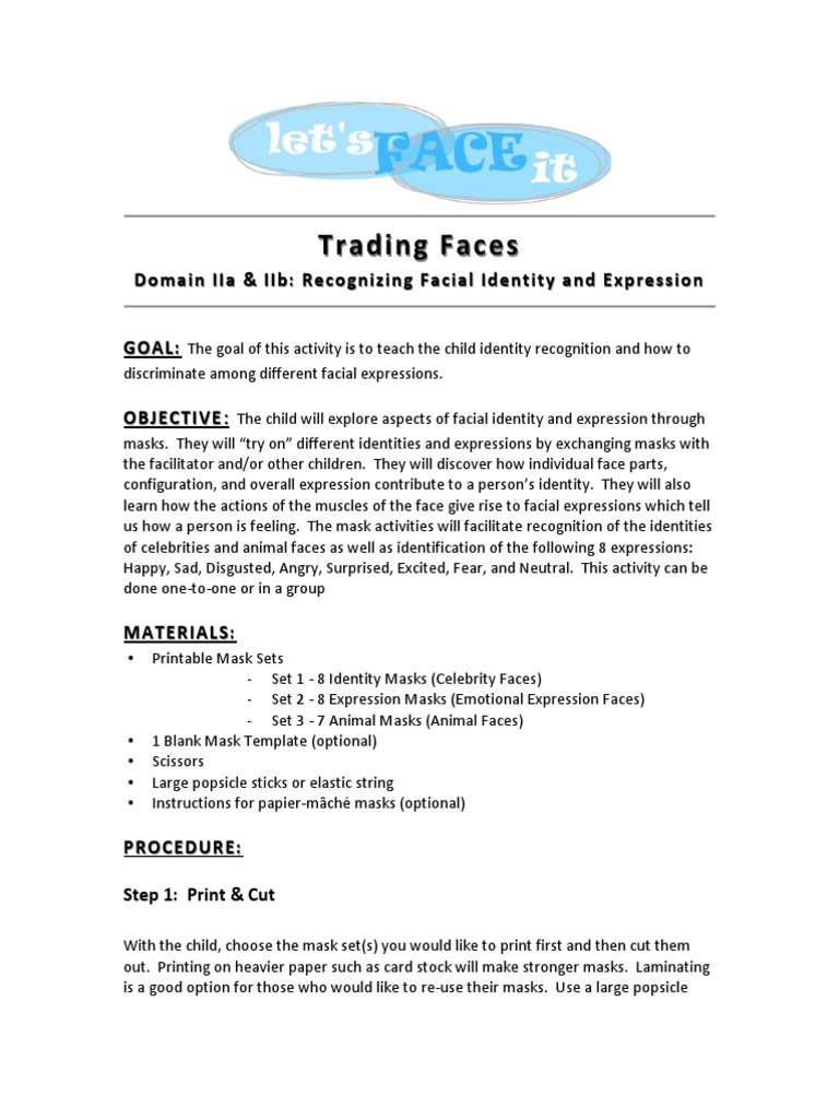 Trading Faces | PDF