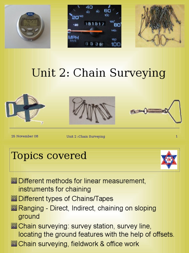 Unit 1 Chain Surveying | PDF | Surveying | Scientific Observation