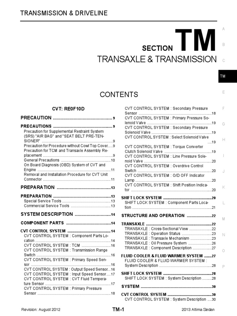 TM PDF | PDF | Airbag | Transmission (Mechanics)