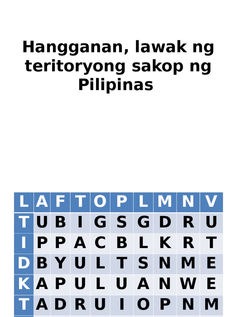 Hangganan at Lawak NG Pilipinas-Teritoryo | PDF