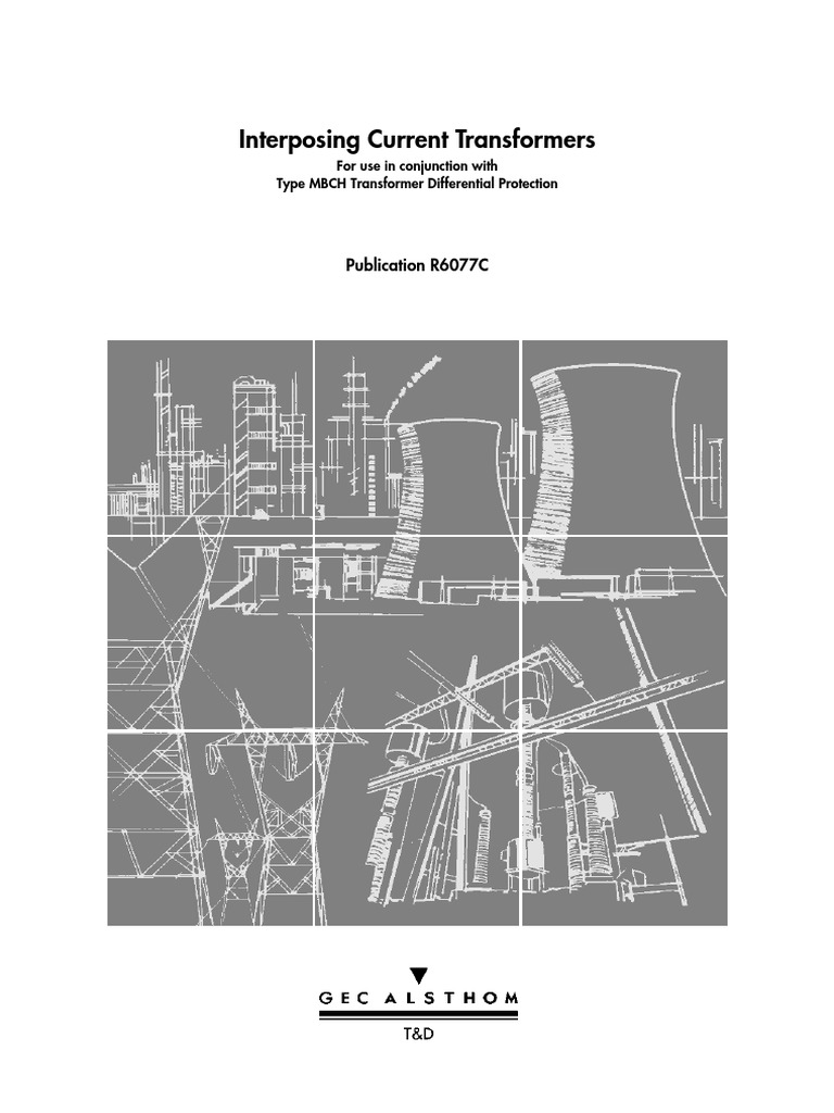 R6077E - Interposing CT Use With MBCH | PDF | Transformer | Relay