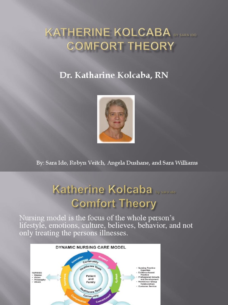 Katherine Kolcaba Comfort Theory Presentation | PDF | Recovery Approach ...