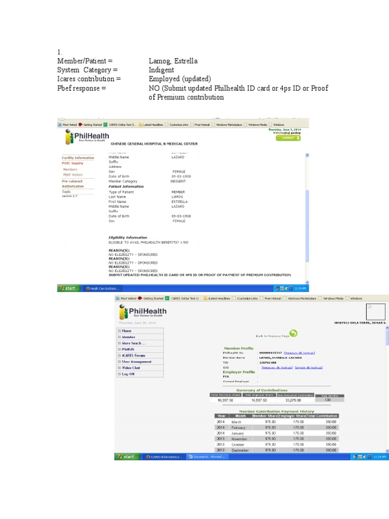 Philhealth Pbef Error | PDF