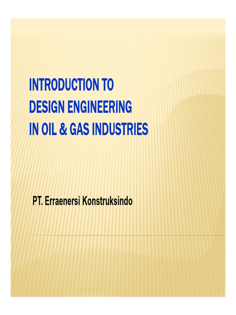 Introduction To Engineering in Oil&Gas Facilitlities (For Distribution ...
