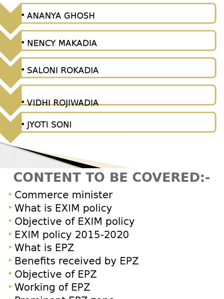 Exim Policy | Download Free PDF | Exports | Trade