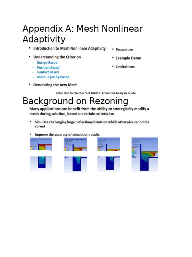 Appendix A: Mesh Nonlinear Adaptivity | PDF