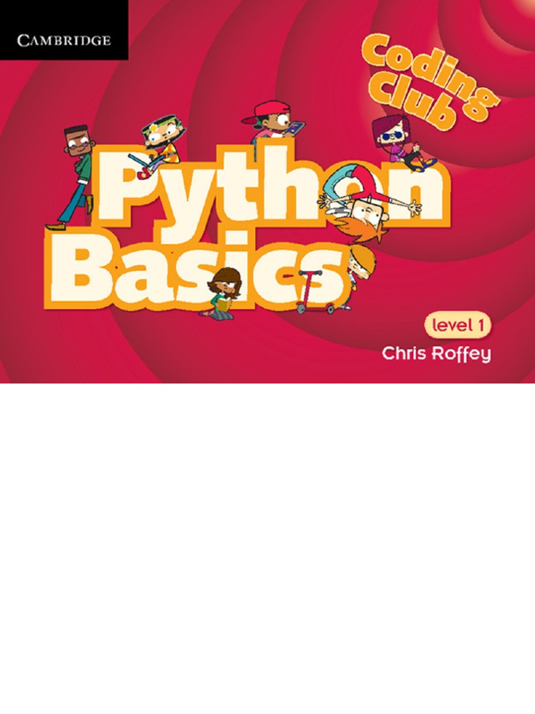 Coding Club Level 1 Python Basics Pdf Parameter Computer Programming Variable Computer 8541
