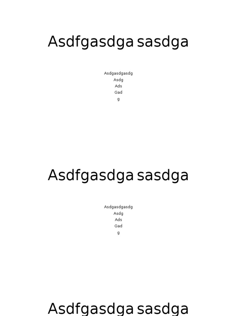Asdfgasdga Sasdga: Asdgasdgasdg Asdg Ads Gad G | PDF