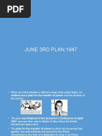 3rd June Plan | PDF | Partition Of India | British Raj