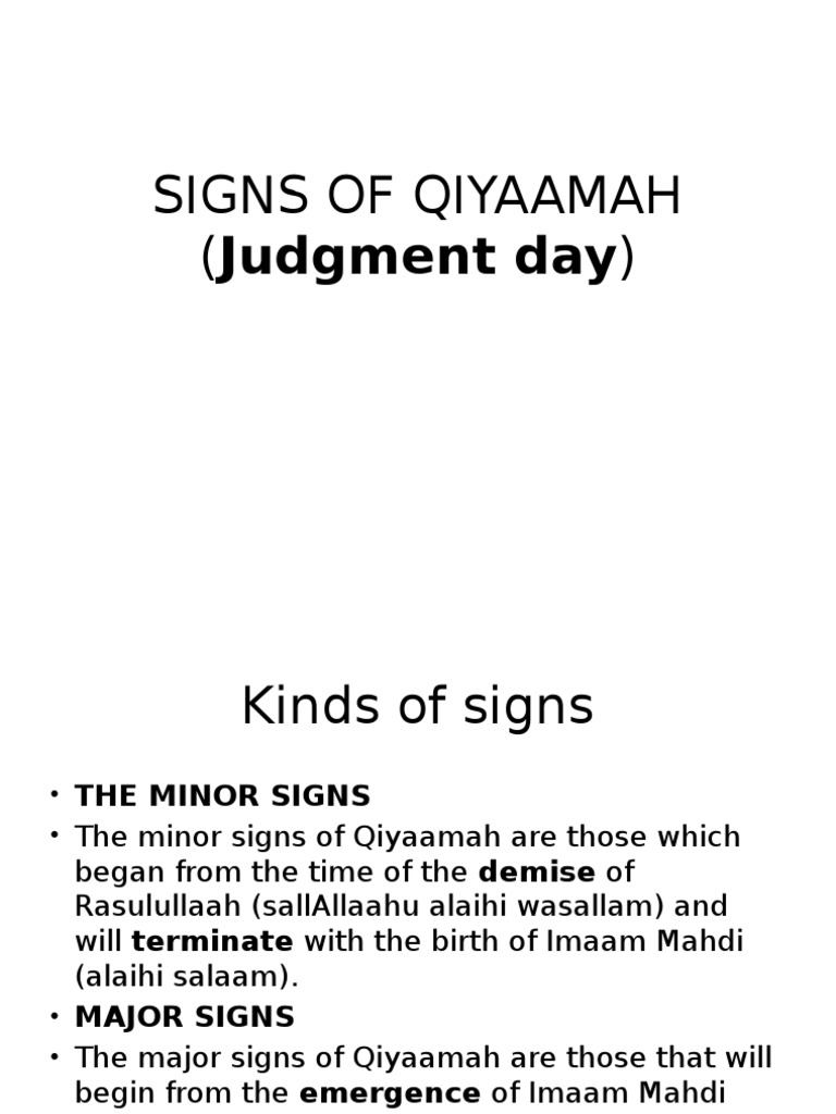 Signs of Qiyaamah | PDF | Jesus In Islam | Muhammad
