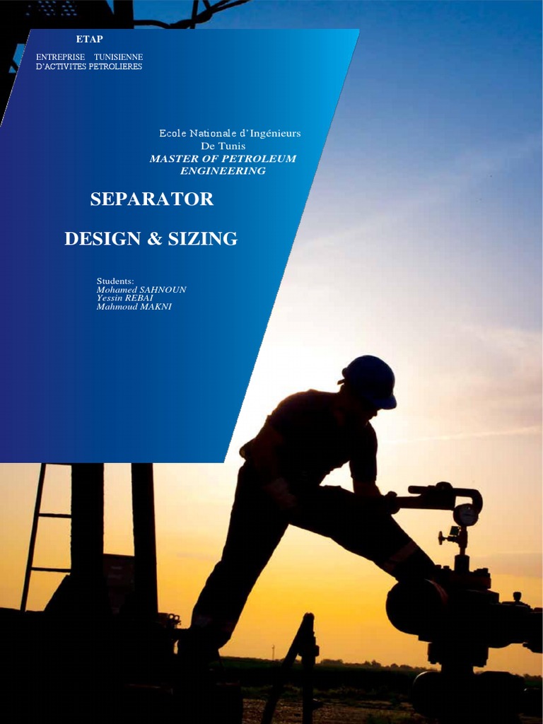 Separator Design | PDF | Gases | Petroleum