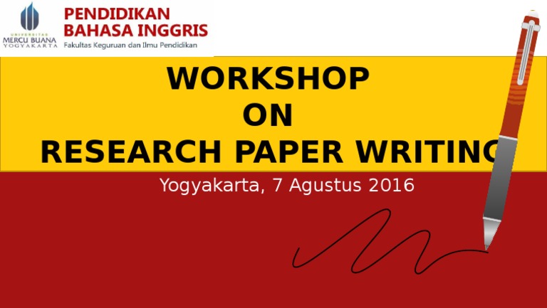 Research Paper Writing Workshop Yogyakarta | PDF