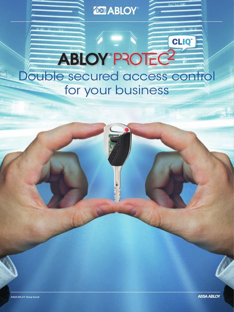 Brochure Abloy Protec2 Cliq Pdf Access Control Lock Security Device
