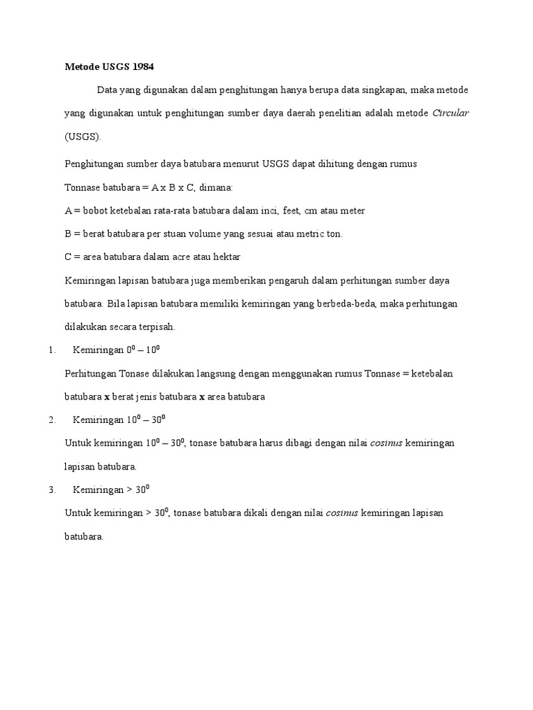Metode USGS 1984 | PDF | Ilmu Sosial | Metode & Bahan Ajar