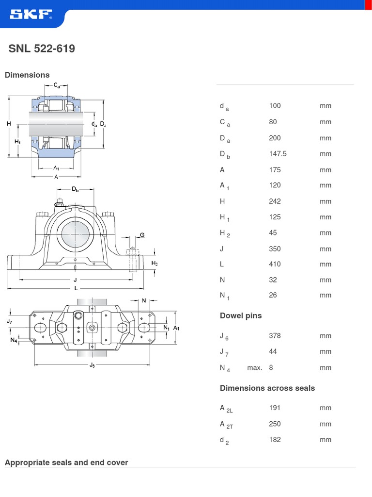 SNL 522-619 Dimensions and Specifications | PDF | Technology & Engineering