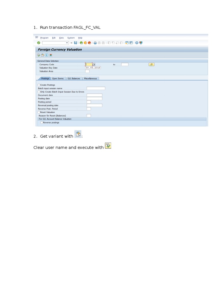 Run Transaction FAGL | PDF