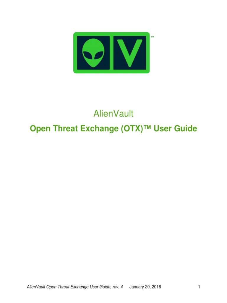 AlienVault OTX User Guide | PDF | Malware | Antivirus Software