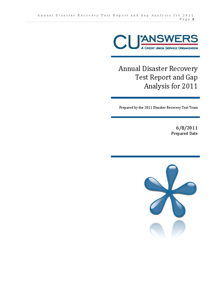 2011 Disaster Recovery Test Report | PDF | Disaster Recovery | Server ...
