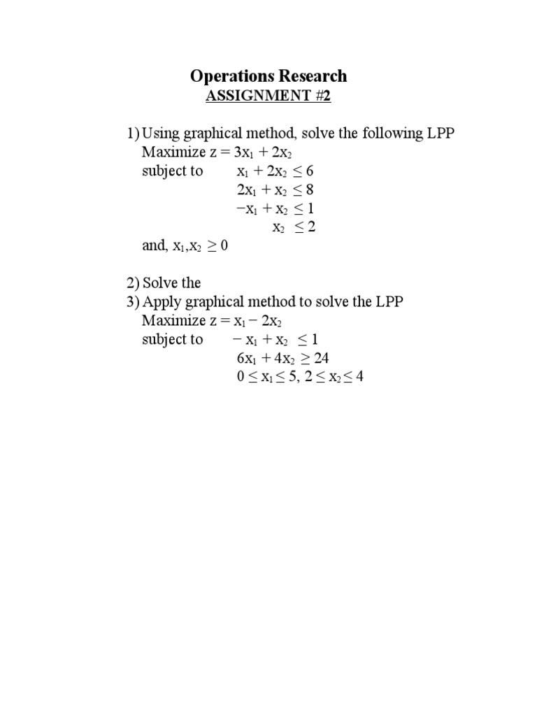 Operations Research | PDF | Teaching Methods & Materials