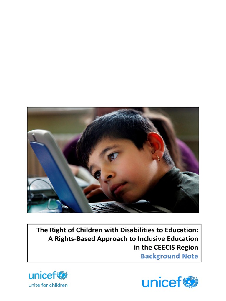 Inclusive Education UNICEF | PDF | Inclusion (Education) | Disability