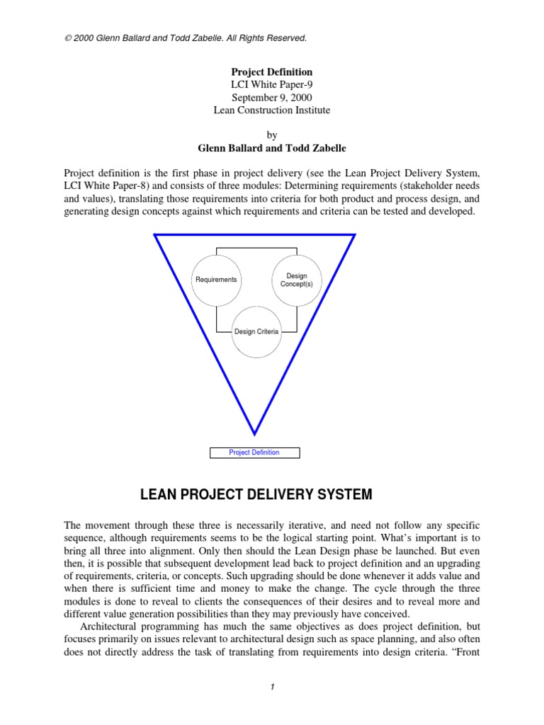 Ballard_Zabelle 2000 Project Definition - LCI White Paper 9 ...