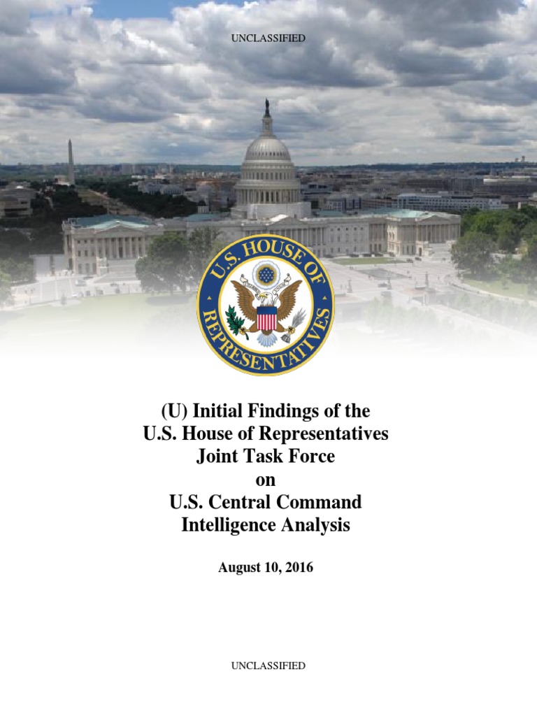 House JTF On Centcom Intelligence Initial Report | PDF