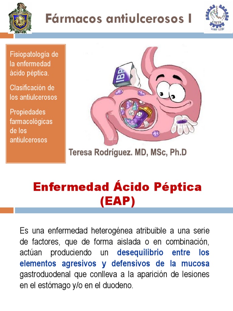 Farmacologia de Los Antiulcerosos | Úlcera péptica | Gastroenterología