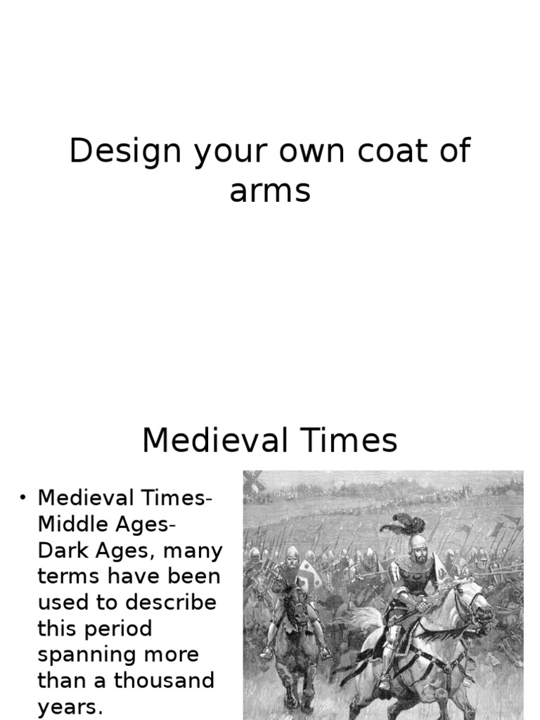 Design your own medieval coat of arms | PDF | Heraldry | Seal (Emblem)