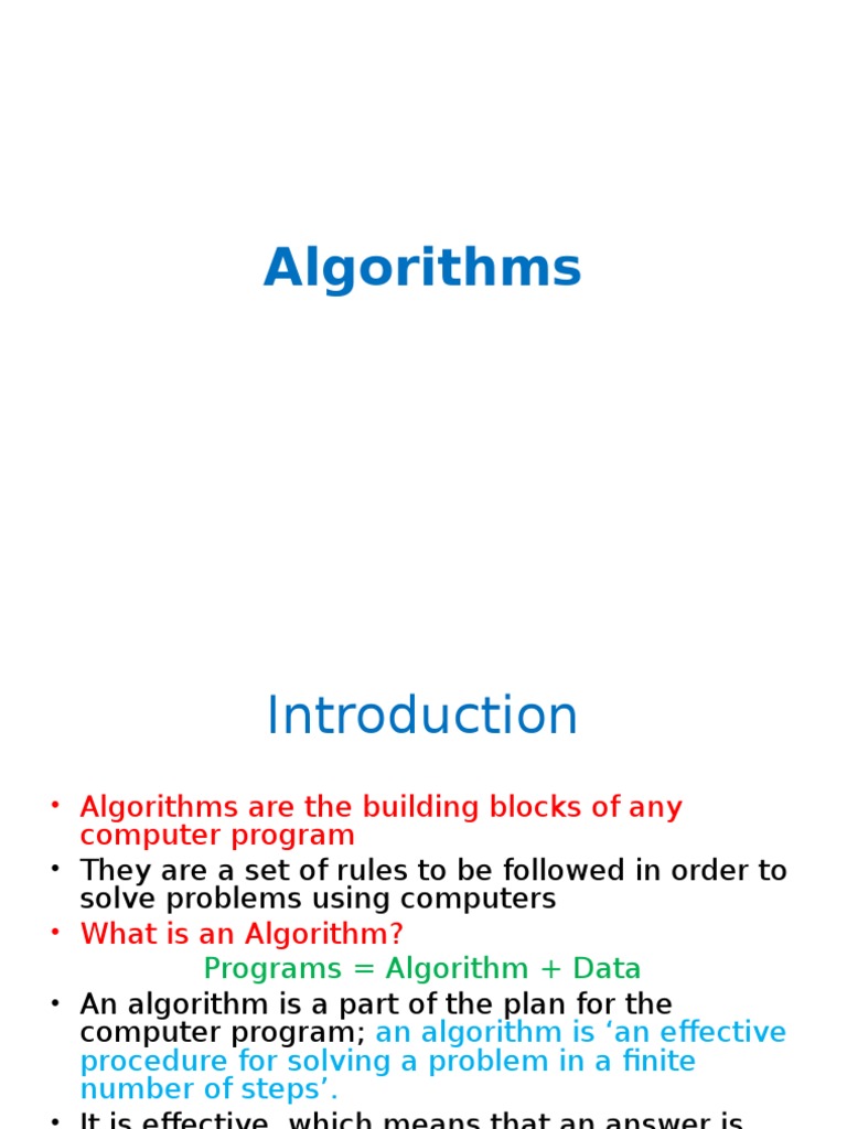Algorithms | Download Free PDF | Control Flow | Algorithms