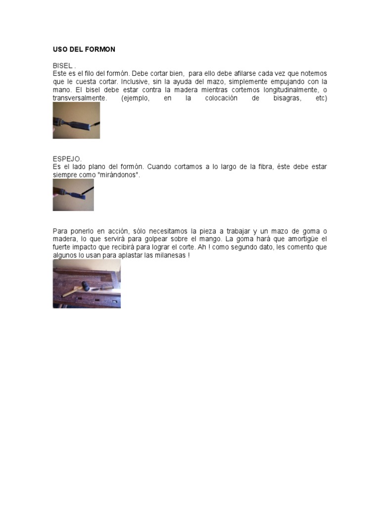 Uso Del Formon | PDF