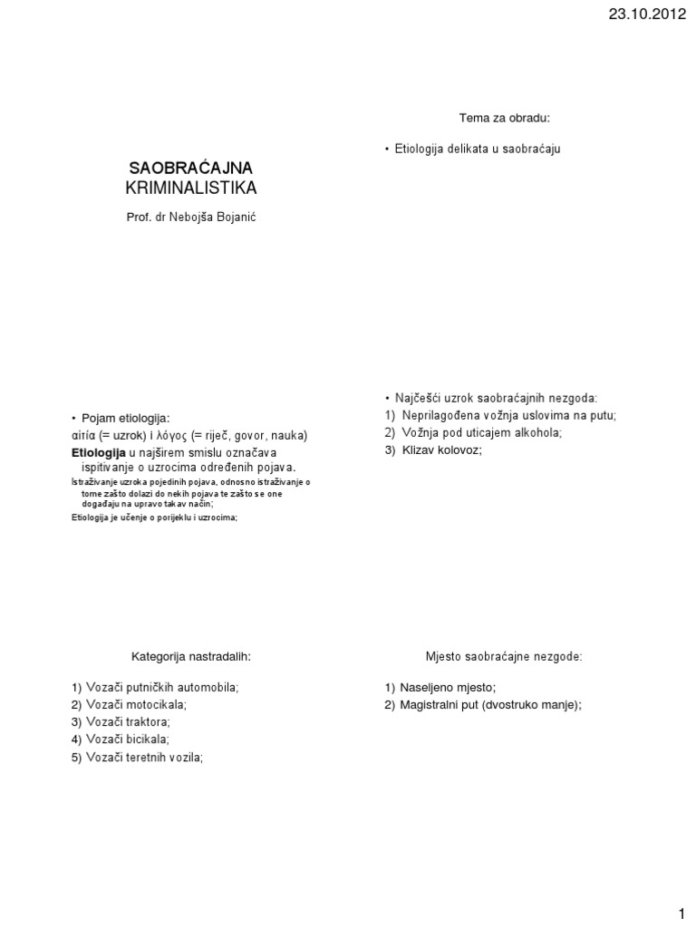 SAOBRAcAJNA KRIMINALISTIKA 03 PDF | PDF