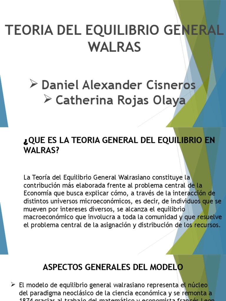 Teoria Equilibrio General | PDF | Teoría del equilibrio general ...