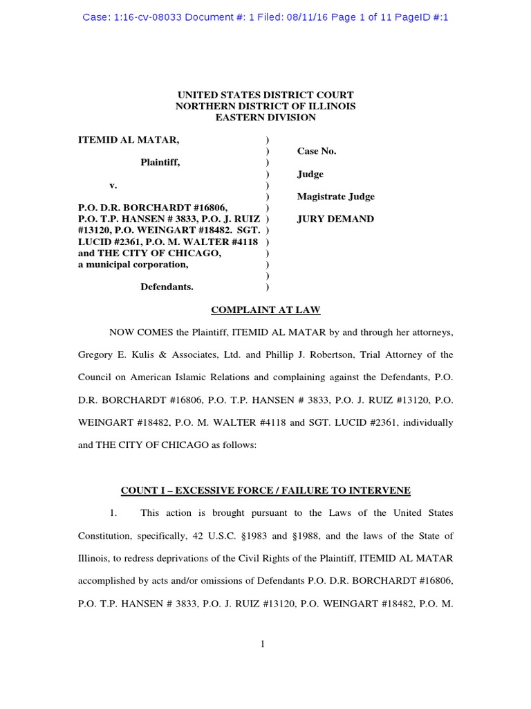 Al-Matar Complaint | PDF | Attorney's Fee | Damages