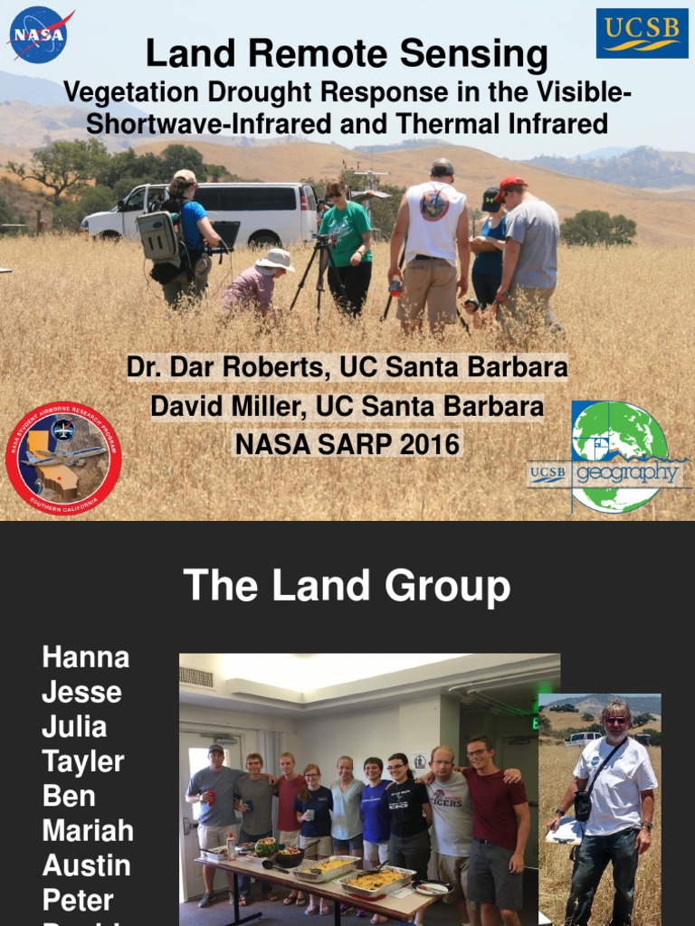 Land Remote Sensing - SARP 2016 | PDF