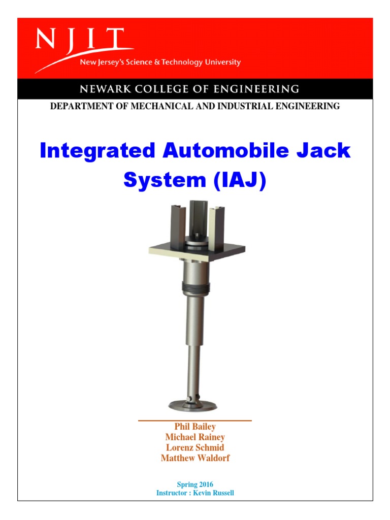 Integrated Automobile Jack System | PDF | Valve | Vehicle Technology