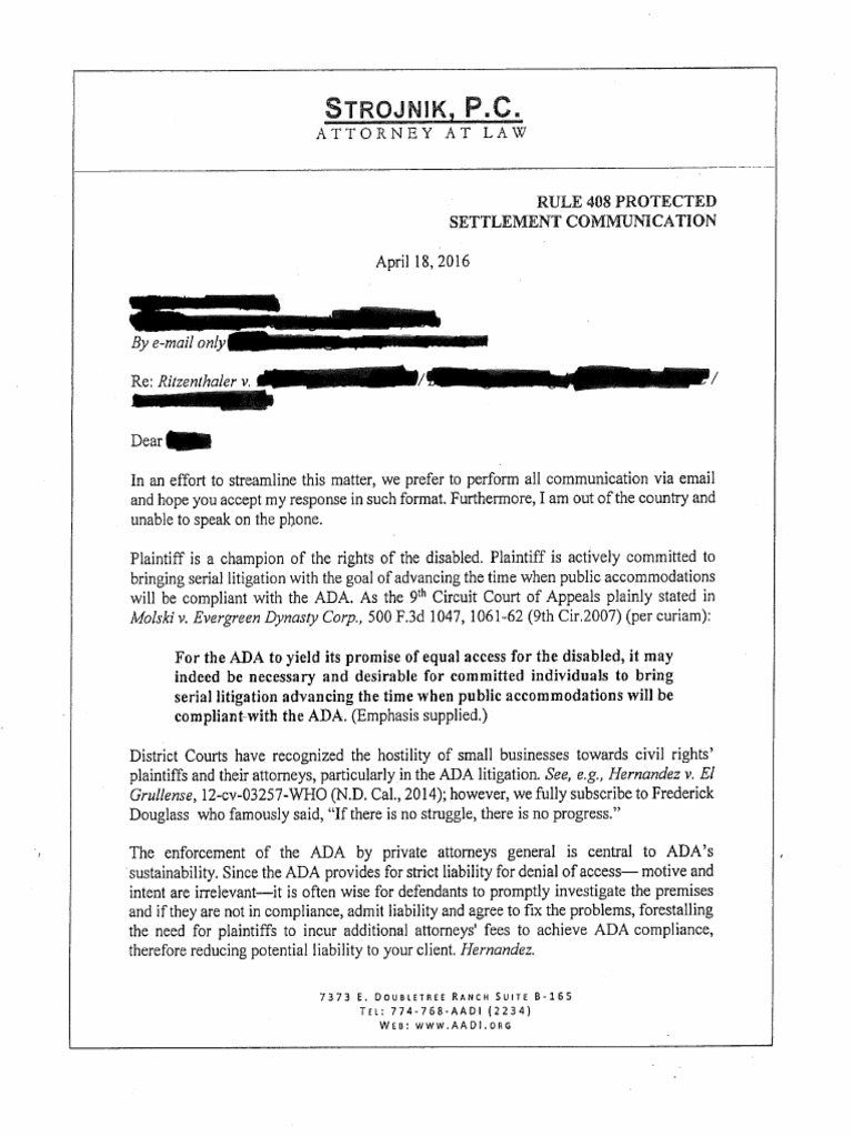 Strojnik / AID Demand Letter | PDF