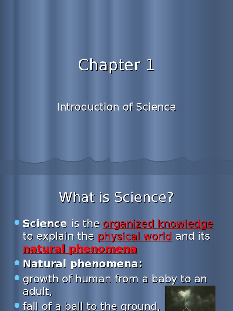 Chapter 1 - Introduction of Science | PDF | Scientific Method | Observation