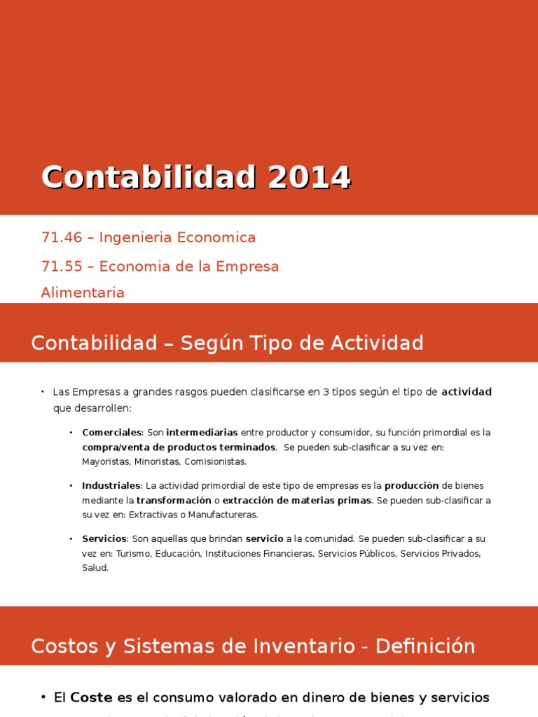 Contabilidad Clase #3 | PDF | Costo | Contabilidad