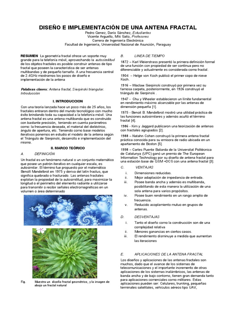 Diseño e implementación de una antena fractal basada en el triángulo de ...