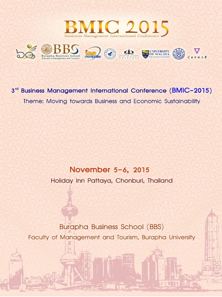 Conference Proceeding BMIC-2015 - All | PDF | Tourism | Business Ethics